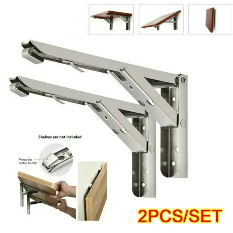 2Pcs-Triangle-Folding-Angle-Bracket-8-10-12-14Inch-Adjustable-Wall ...