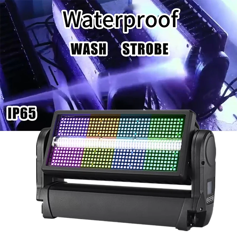1000W RGB 3-in-1 LED Strobe Light Waterproof Moving Head Wash Light for ...