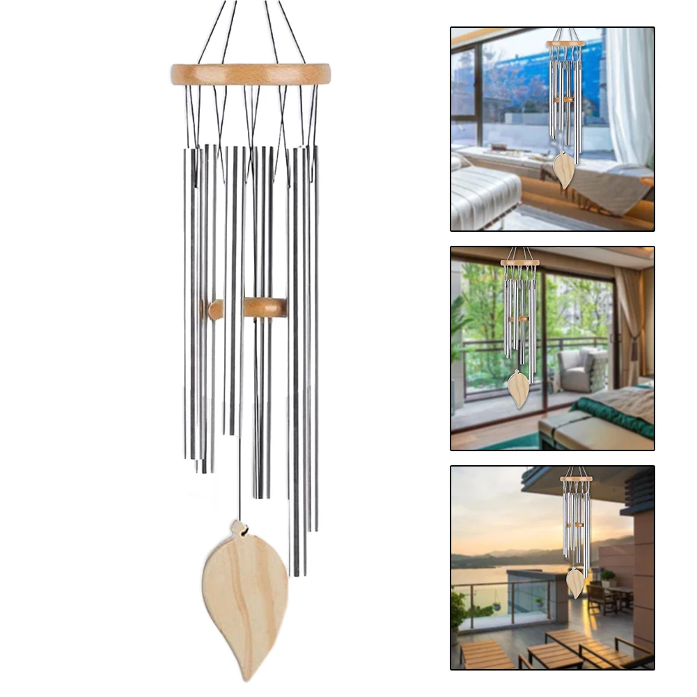 Wind-Chimes-6-Tubes-Wood-Aluminum-Tube-Metal-Wind-Chimes-Bell-Good-Luck ...