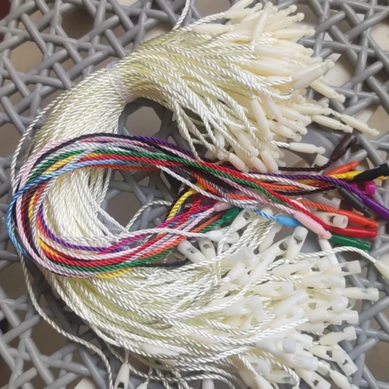 20CM-Polyester-Tag-Strings-1000pcs-Beige-White-Garment-Cords-Snap-Lock ...