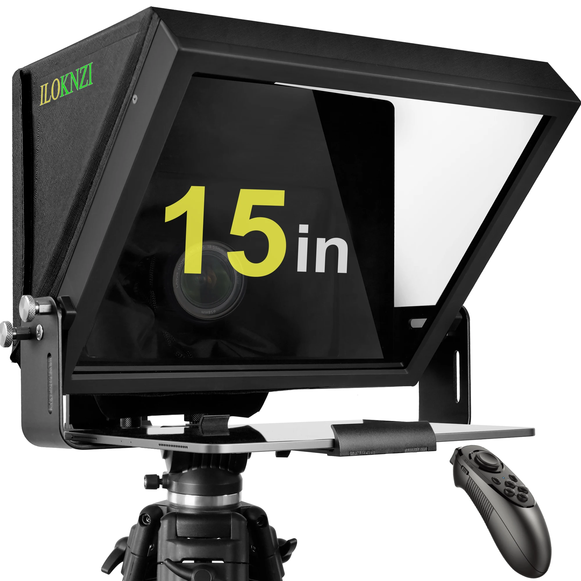 15-inch-Portable-Universal-Teleprompter-With-Remote-Controls-and-App ...
