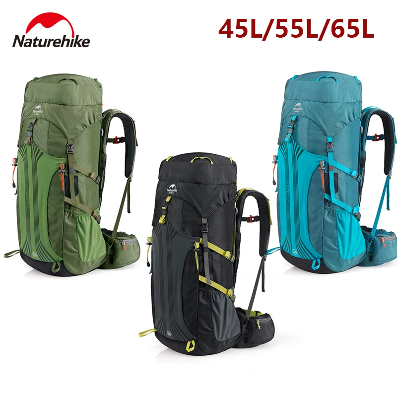 Naturehike-45L-55L-65L-Backpack-Rucksack-With-Rain-Cover-Outdoor ...
