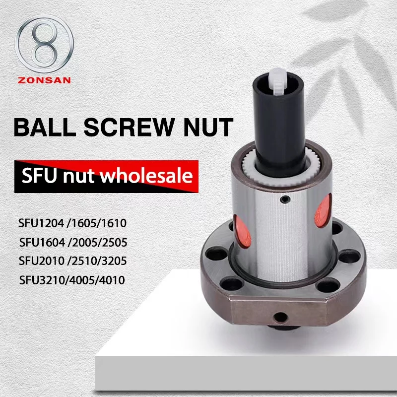 16mm Lead Screws Sfu1604 Sfu1605 Sfu1610 CNC Ball Screw With Nut ...