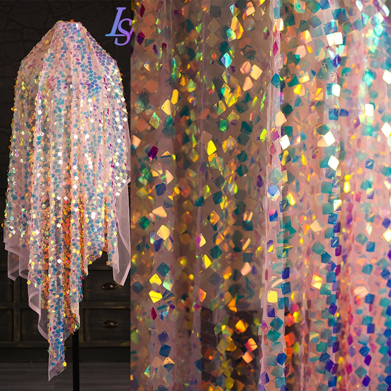 Phantom Laser Sequin Fabric Wedding Decoration Background Fcloth Dance ...