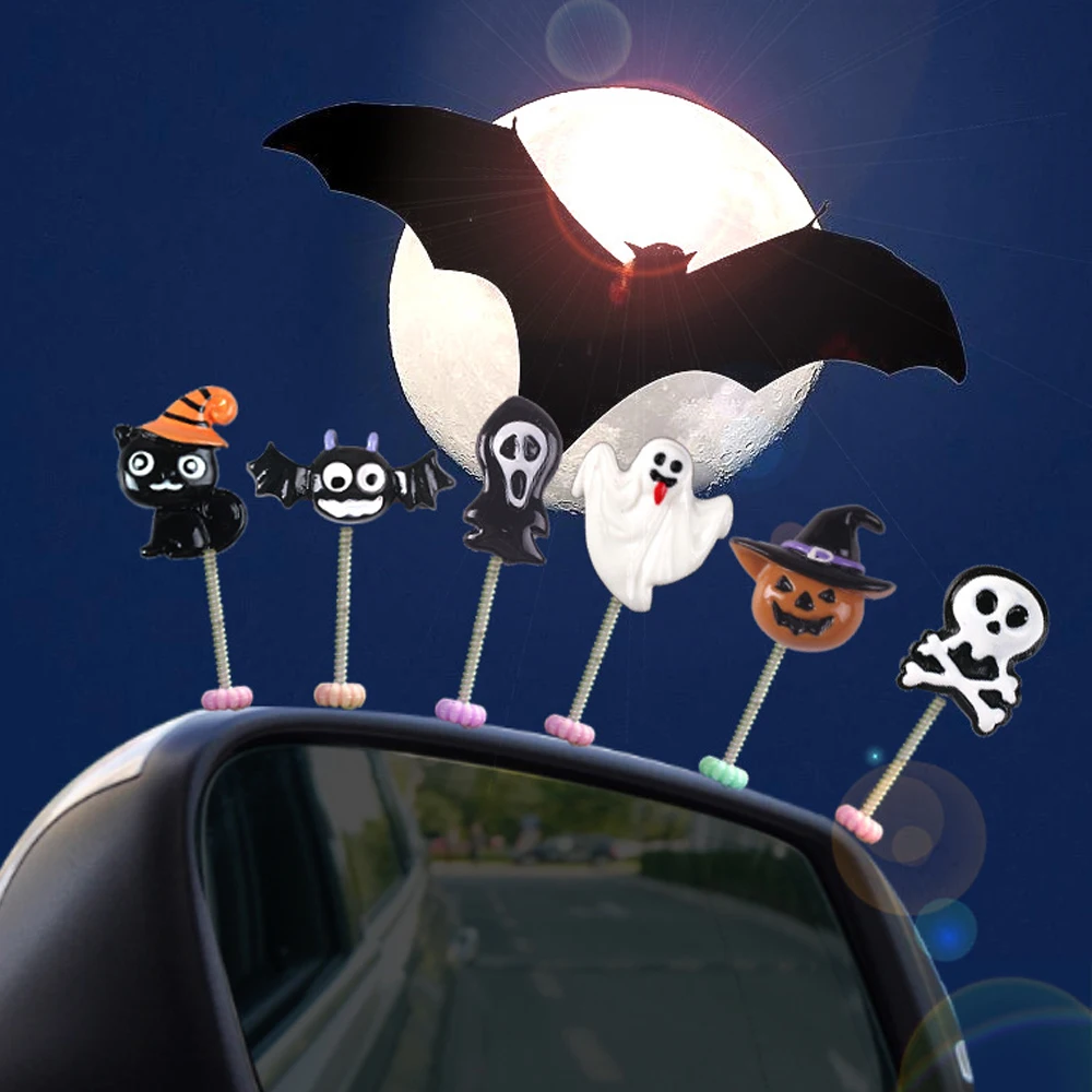 Halloween-Car-Ornaments-Car-Dashboard-Center-Console-Cartoon-Shaking ...
