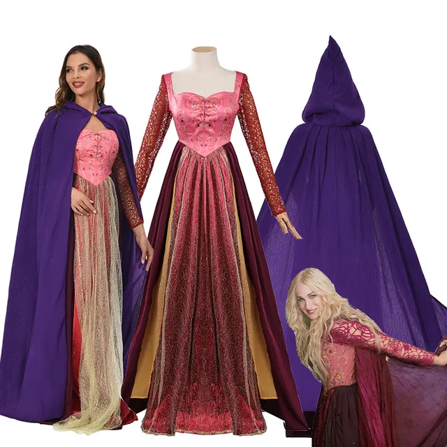 Film Hocus Pocus Sarah Sanderson Cloak Cosplay Costume - AllCosplay.com