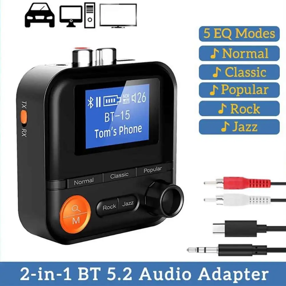 Wireless-Bluetooth-compatible-5-2-Receiver-Transmitter-HiFi-Stereo ...