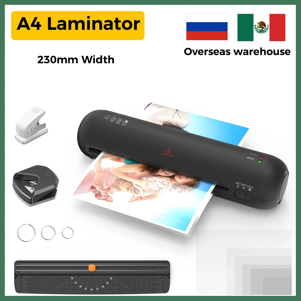 A4-230mm-Desktop-Laminator-Set-Hot-and-Cold-Lamination-2-Roller-System ...