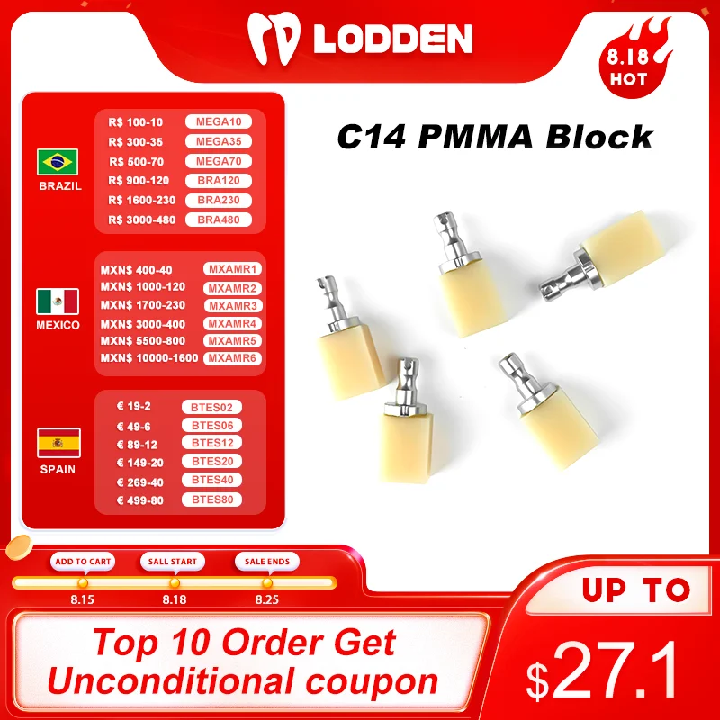 Sirona-C14-B40-PMMA-Block-Dental-Laboratory-Dental-Resin-Block-for-CAD ...