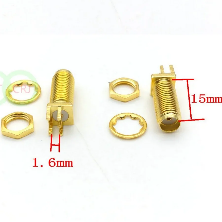 100pcs-400pcs-15MM-SMA-female-nut-bulkhead-solder-deck-PCB-clip-edge ...