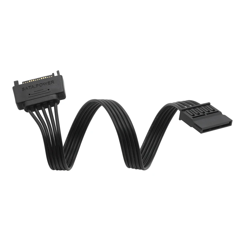 30CM SATA 15Pin Male to Female Power Extension Cable HDD SSD Power ...