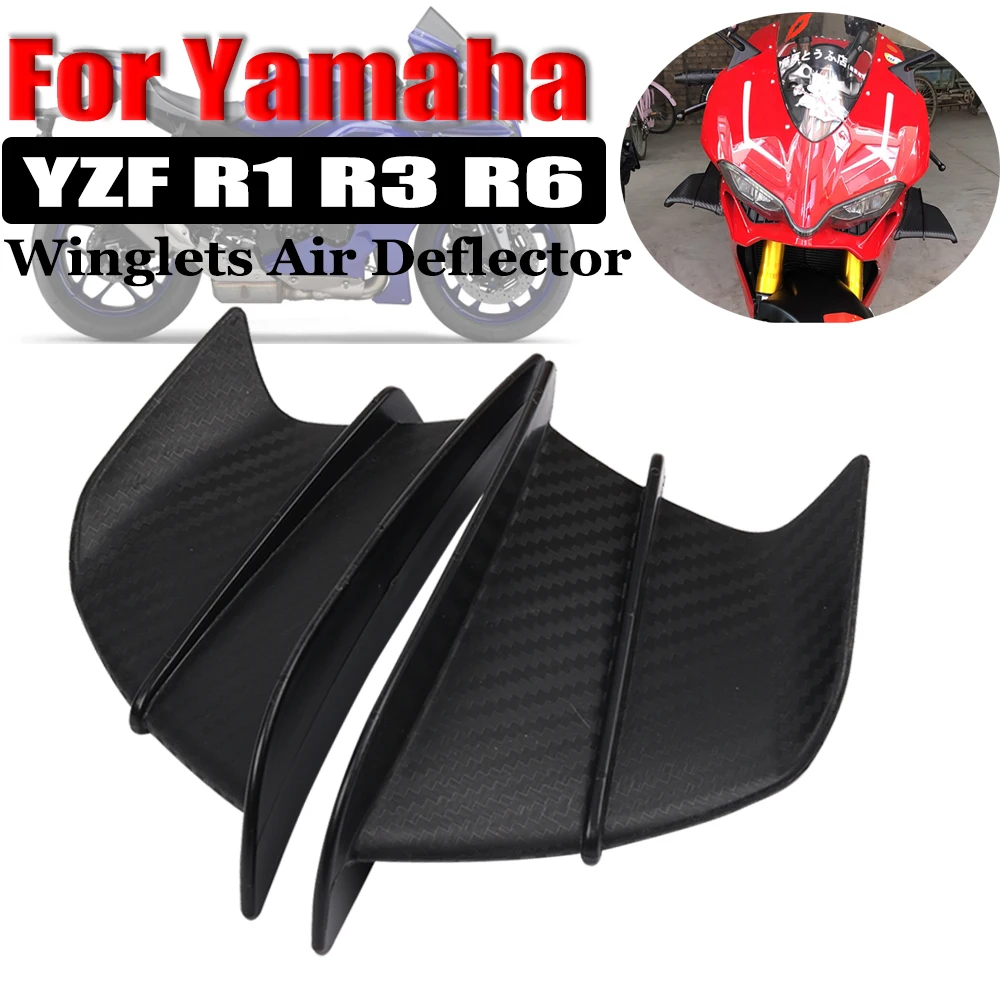 Motorcycle Accessories Winglet Aerodynamic Wing Kit Spoiler For Yamaha ...