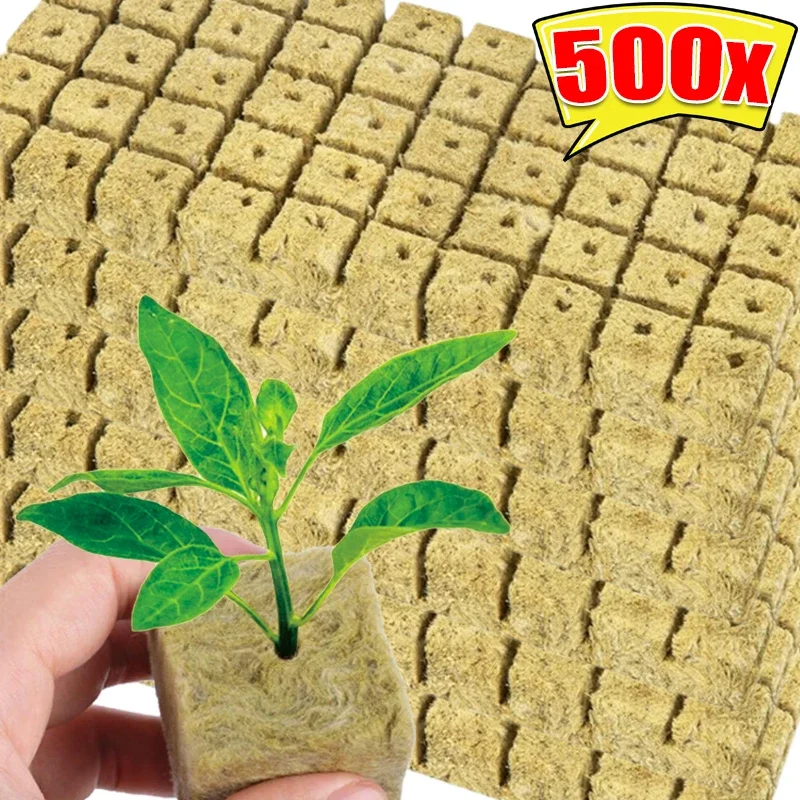 Hydroponic Grow Cubes 100pcs Plant Grow Cubes - Hydroponic Seed Starter ...
