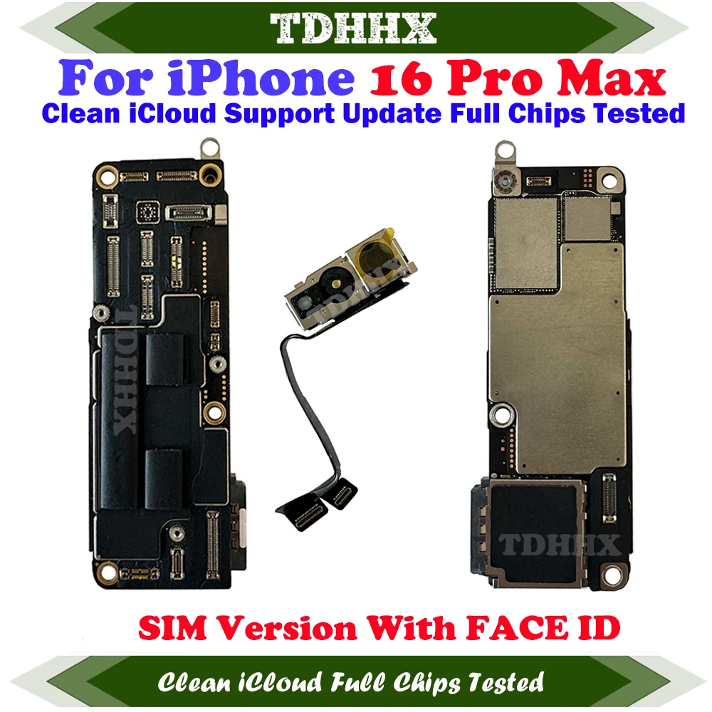 For iPhone 16 pro Max/16Pro Motherboard iOS Update Support Clean iCloud ...