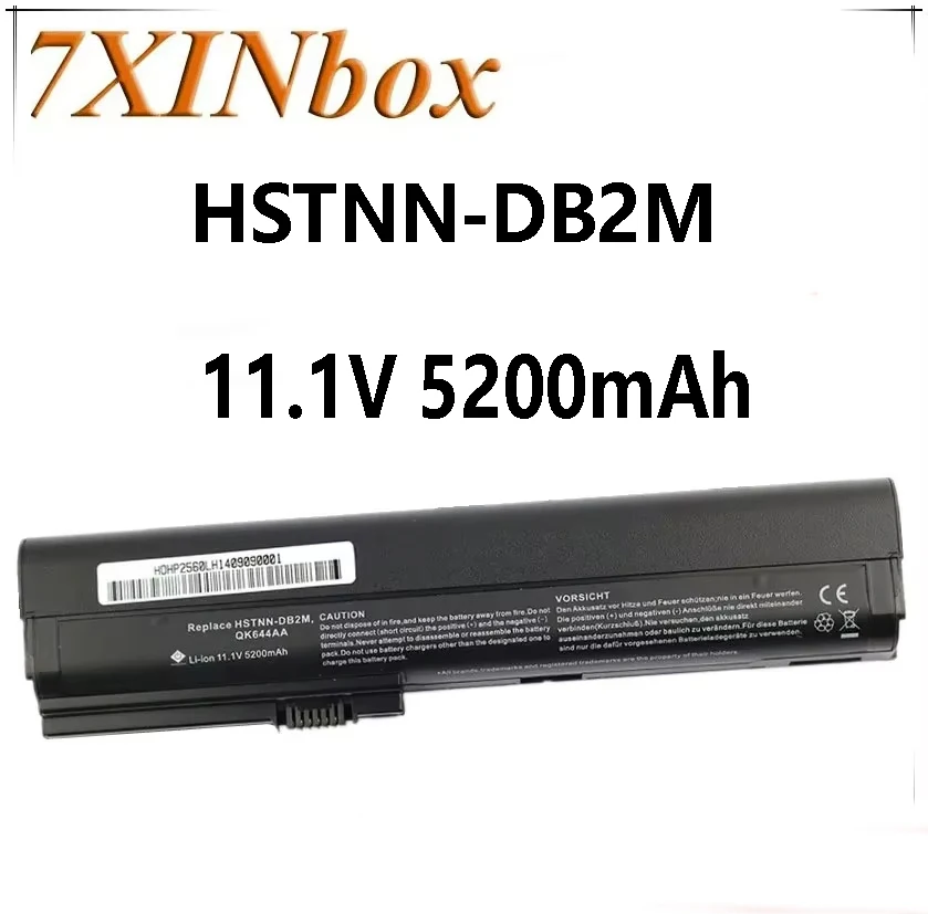 7XINbox HSTNN-DB2M 11.1V 5200mAh Laptop Battery For HP EliteBook 2560p ...