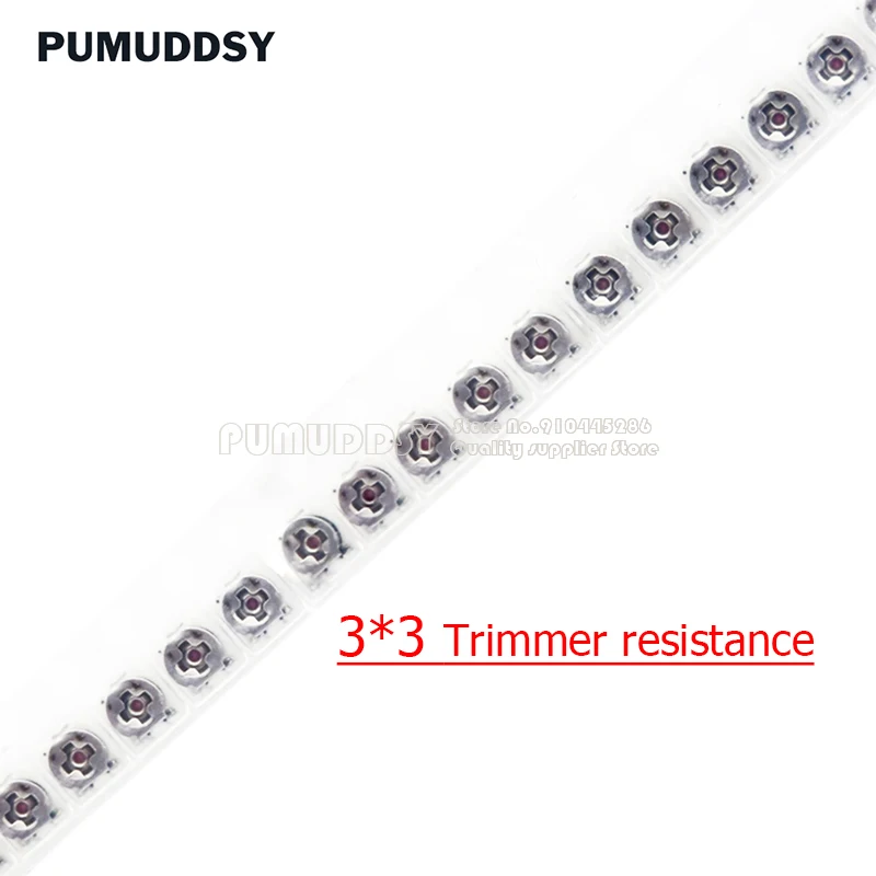 10PCS 3*3 Trimmer Resistance Potentiometer Trimpot Smd 3x3 Adjustable ...