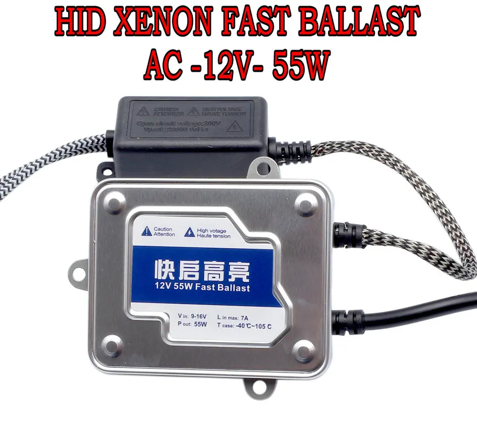 2 pcs 12V 55W AC Ballast 55W Fast Start Ballast Automotive HID Xenon ...