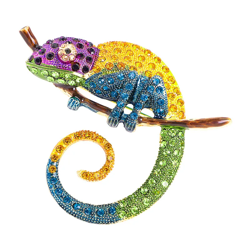 Big-Multicolor-Lizard-Brooch-Pins-Fashion-Animal-Brooch-Jewelry-Gift ...
