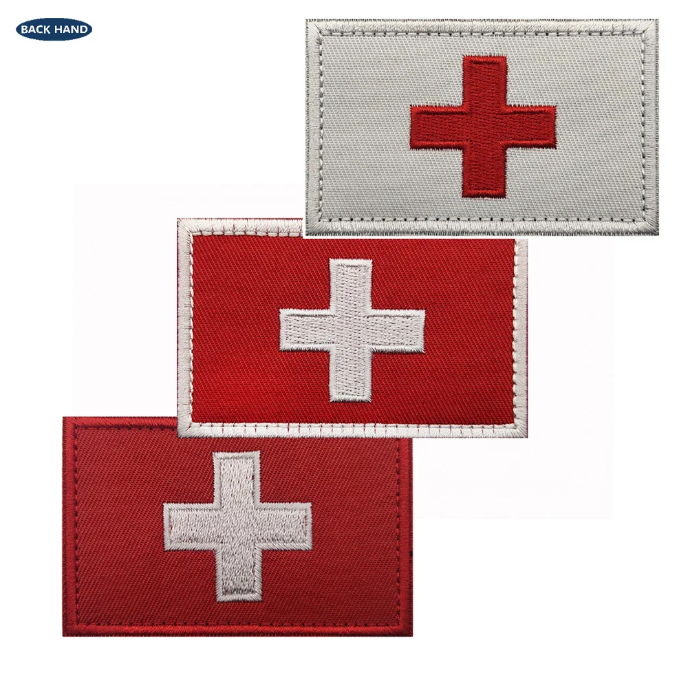 Switzerland-Flag-Patch-Army-Tactical-Military-SWE-DEN-Badge-Applique ...