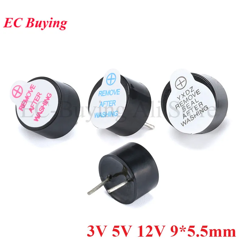 10pcs-3V-5V-12V-Active-Alarm-Buzzer-Beeper-9-5-5mm-Mini-Active-Piezo ...