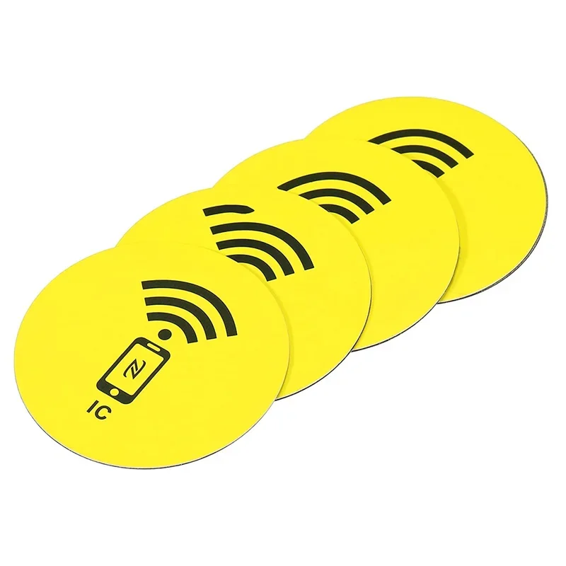 10Pcs-IC-13-56Mhz-Smart-F08-NFC-Tag-Sticker-RFID-Round-Access-Control ...