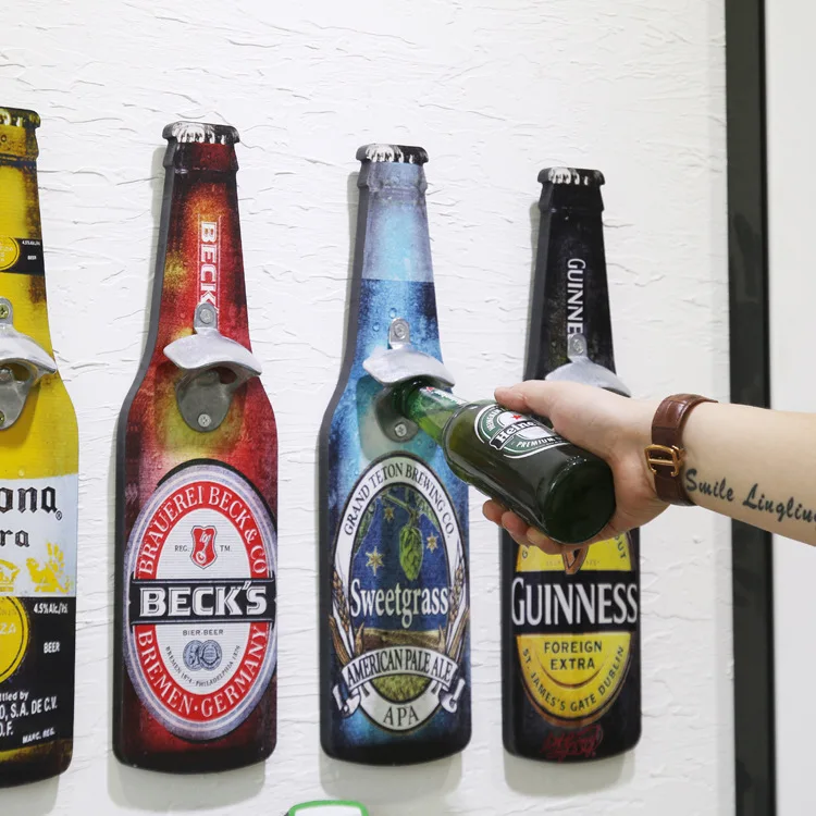 Beer-Shaped-Wall-Bottle-Opener-Wall-Mounted-Bottle-Openers-Wall-Mounted ...