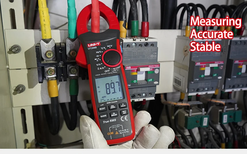 UNI-T UT206B/UT207B/UT208B Clamp Meter VFC Electrical Instruments AC/DC ...