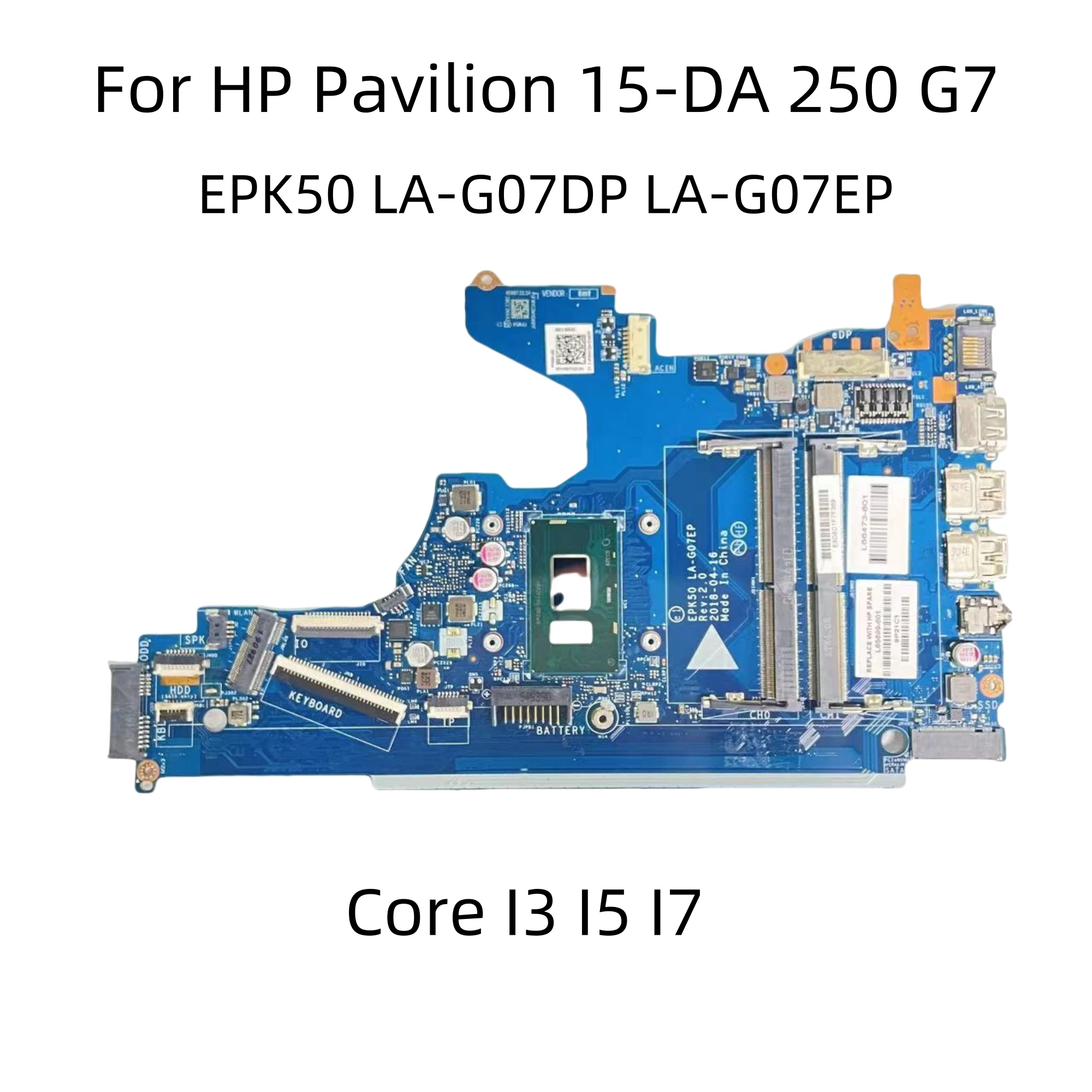 EPK50-LA-G07DP-LA-G07EP-For-HP-Pavilion-TPN-C135-15-DA-250-G7-Laptop ...