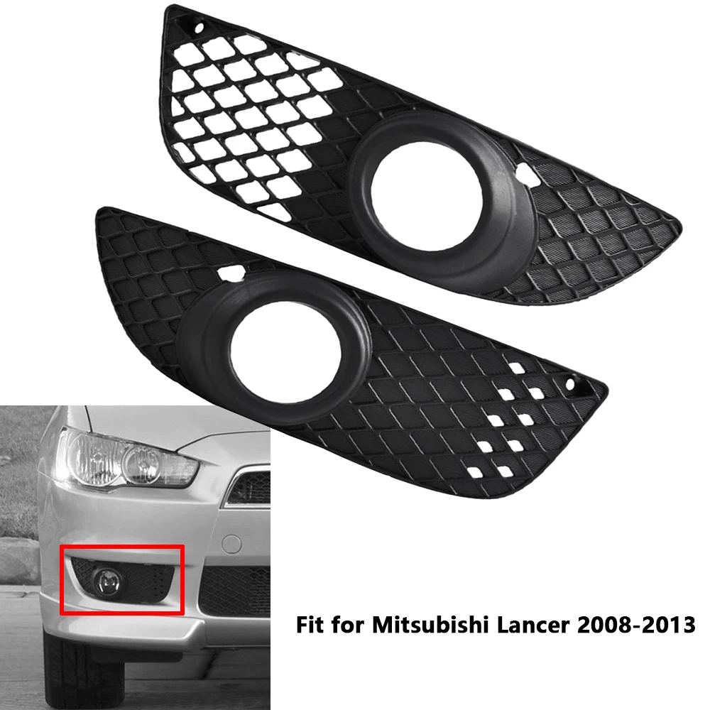 1 Pair Front Bumper Fog Light Cover Grille Left Right Side For ...