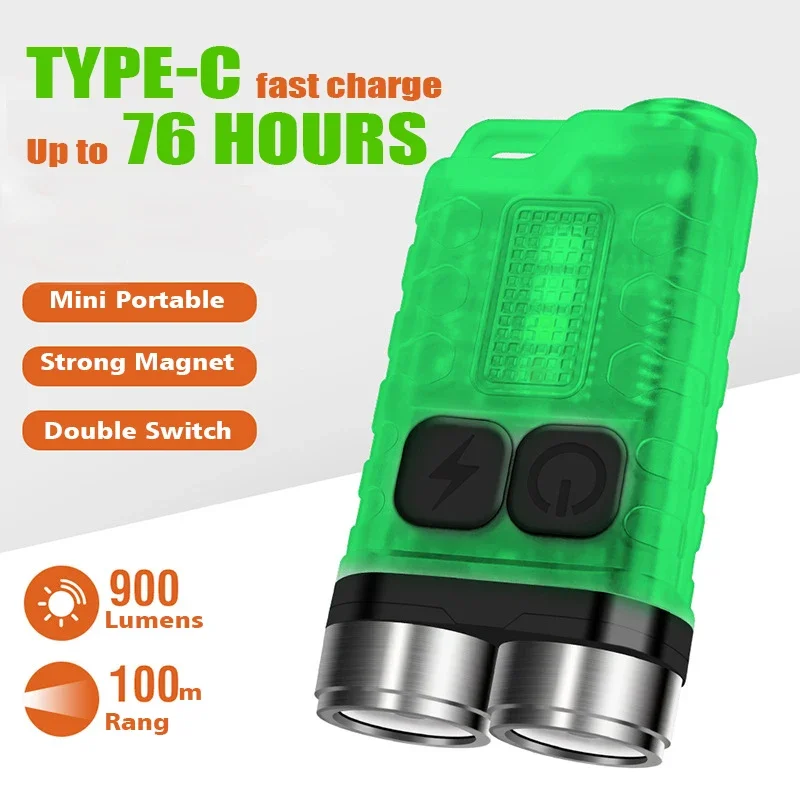 V3-EDC-Flashlight-Mini-Keychain-900LM-Super-Bright-Multifunctional-LED ...