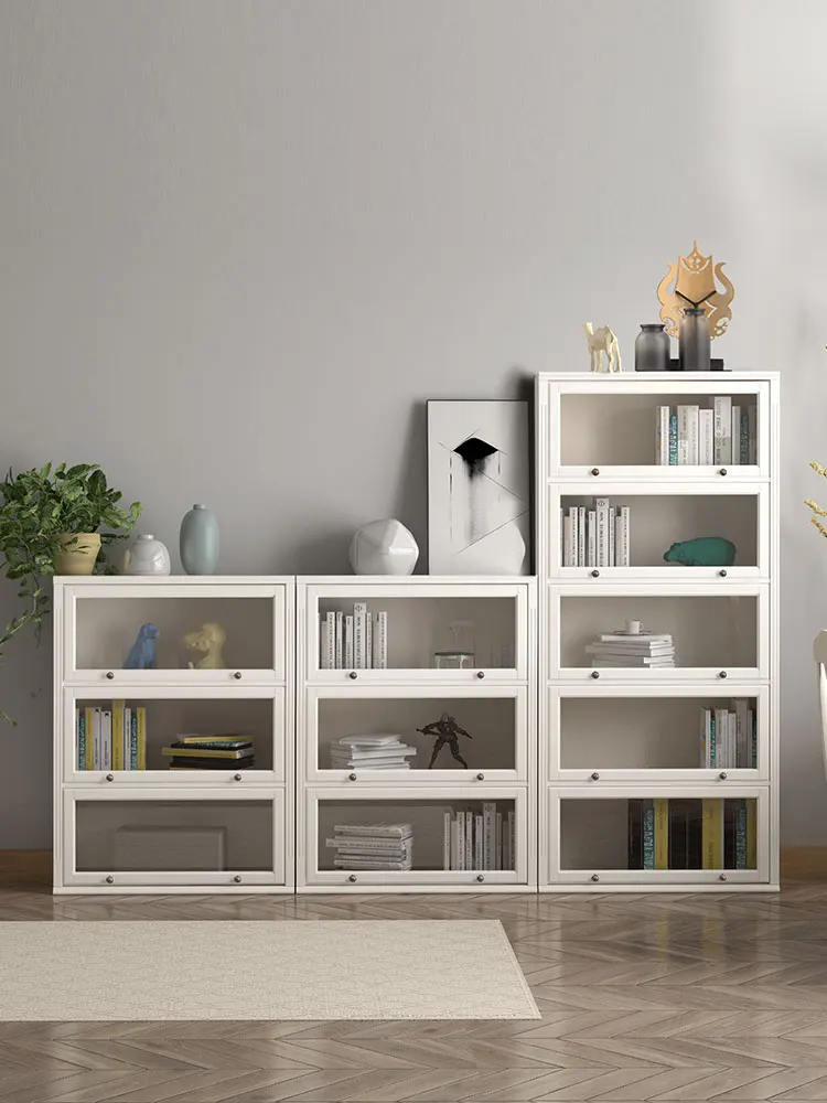 American-Bookcase-Home-Study-Living-Room-Combination-Dust-Proof-Short ...
