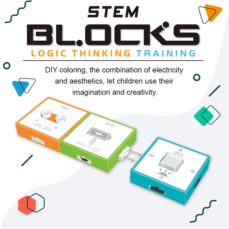 STEM-Physical-Science-Experiment-Electronic-Building-Blocks-Logical ...
