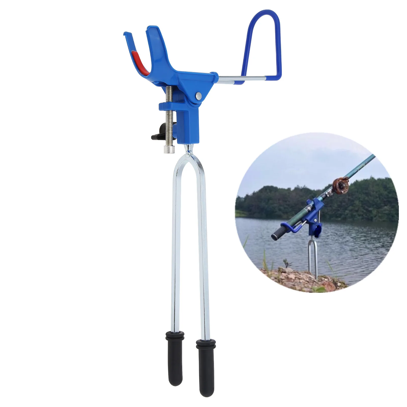 360-Degree-Detachable-Adjustable-Thicken-Fishing-Rod-Holder-for-Bank ...