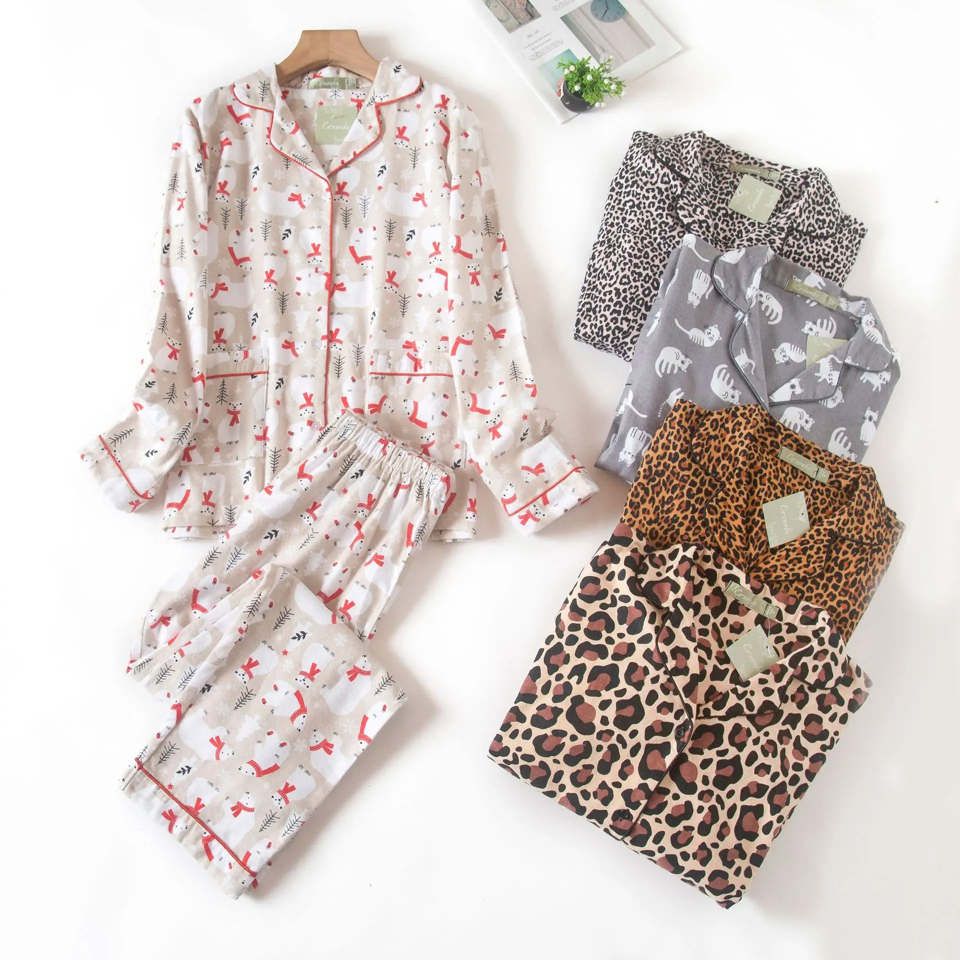 Winter Pajamas Women Cotton | Women Pajamas Set Cotton | Women's ...