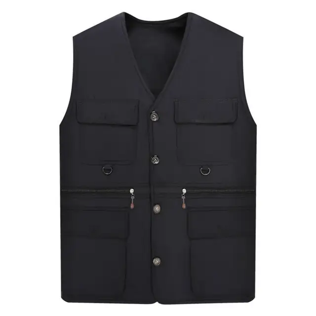 Photograph Waistcoat Loose Plus Size Dressing Relaxed Fit Single ...