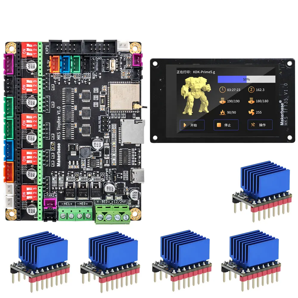 MKS-TinyBee-3D-Printer-Control-Board-ESP32-MCU-3D-Printer-Parts-3D ...