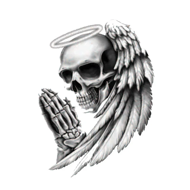 Car-Stickers-Skull-Angels-Car-and-Motorcycle-DecorationCover-Scratches ...