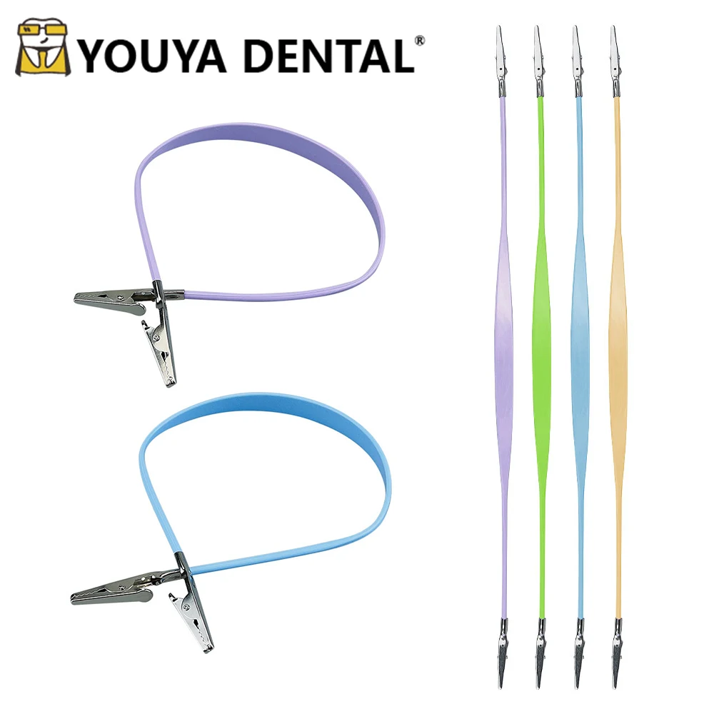 Clips-de-babero-autoclavables-dentales-soporte-de-cadena-para ...