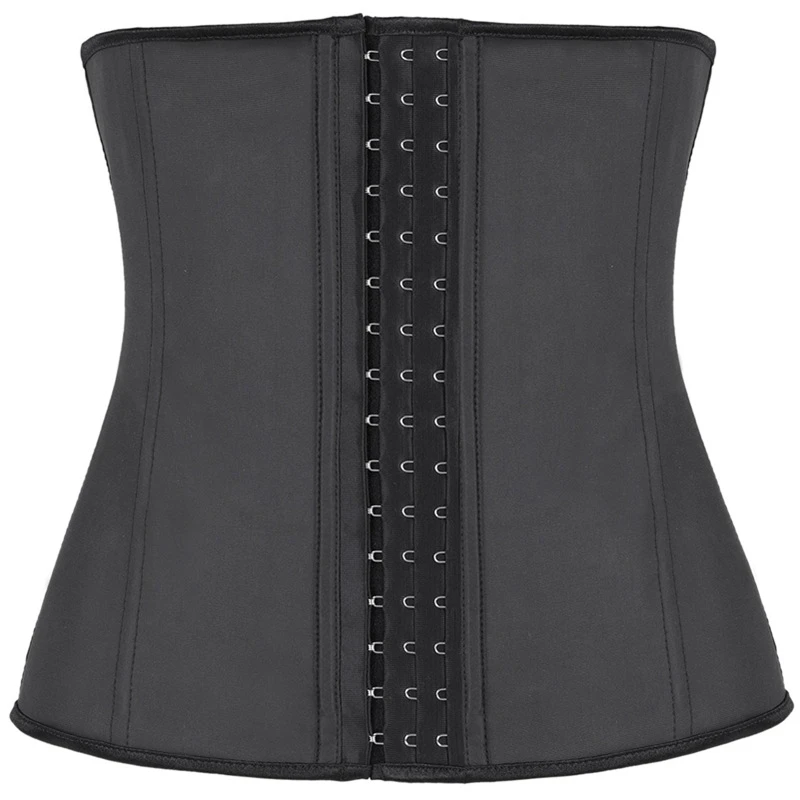 Women's Steel Boned Latex Corset Women Waist Control Corset Bustier ...