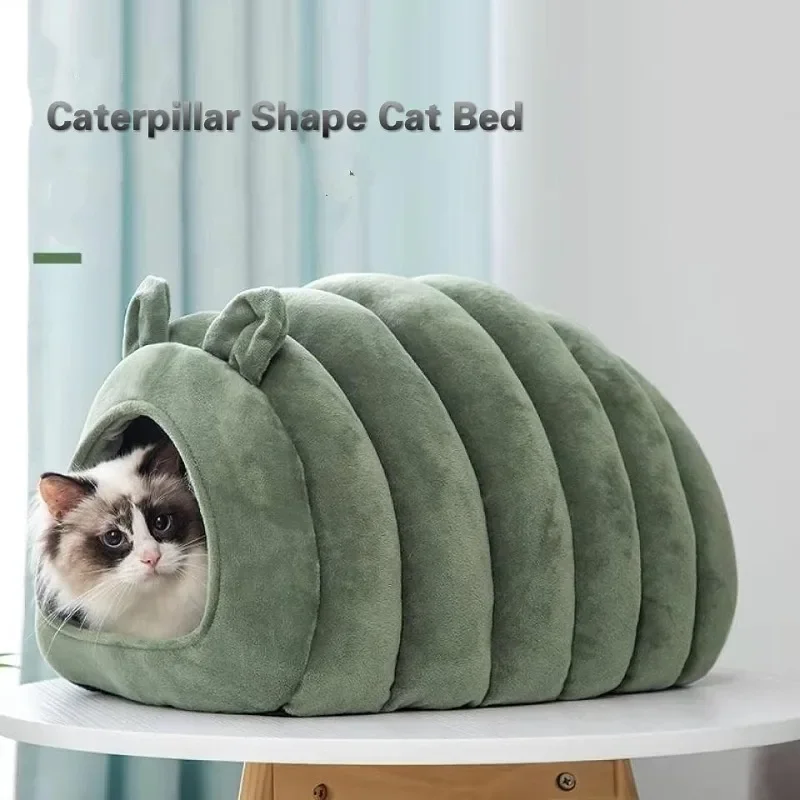 Half-Closed-Cat-House-4-Season-Cute-Style-Bite-Resistant-Cat-Kennel ...