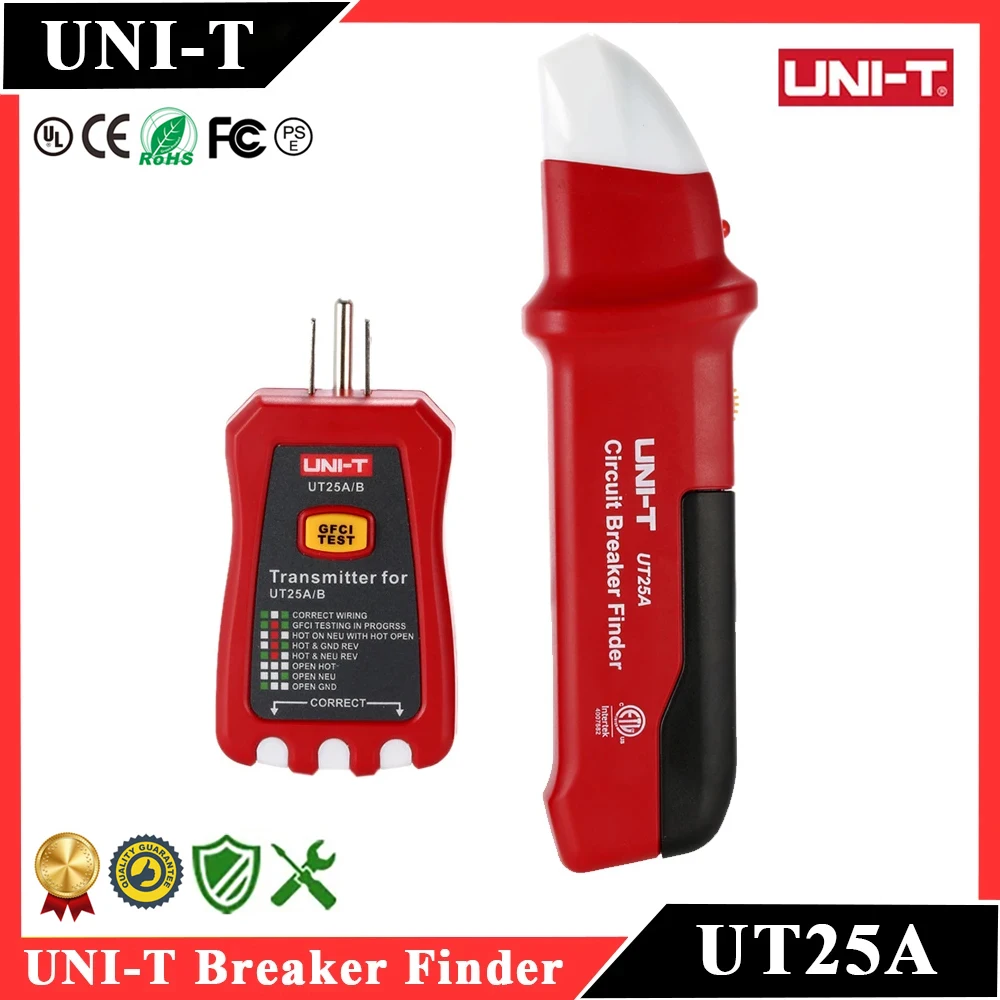 UNI-T-UT25A-Circuit-Fuse-Breaker-Finder-Tool-Kit-LED-Indicator ...
