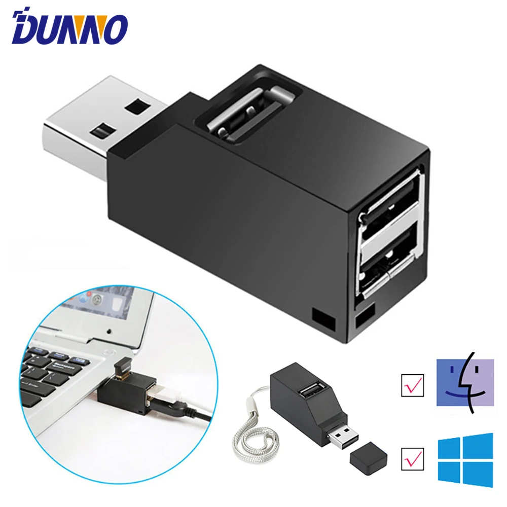 Wireless 3 in 1 USB 3.0 Hub For Laptop Adapter PC Computer USB 2.0 ...