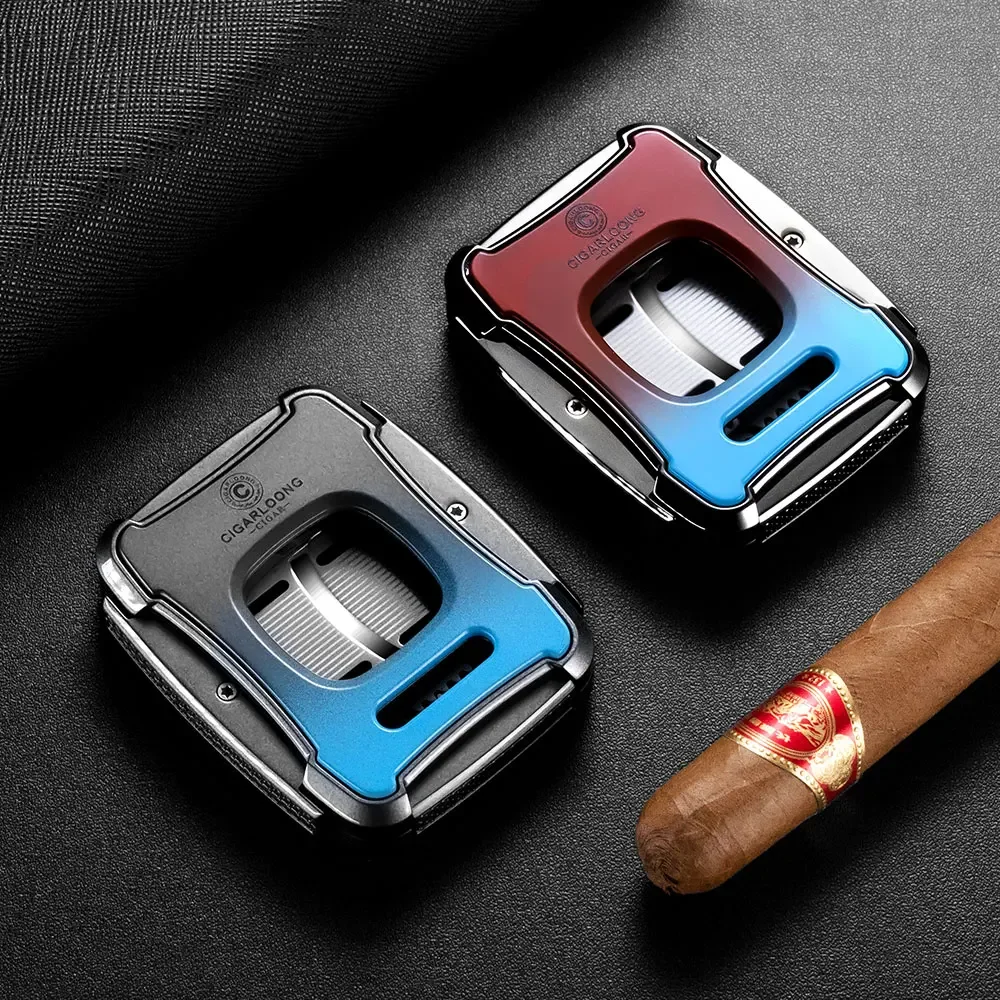 Portable-Stainless-Steel-Cigar-Cutter-Flexible-Sharp-Blades-Gift-Cuban ...
