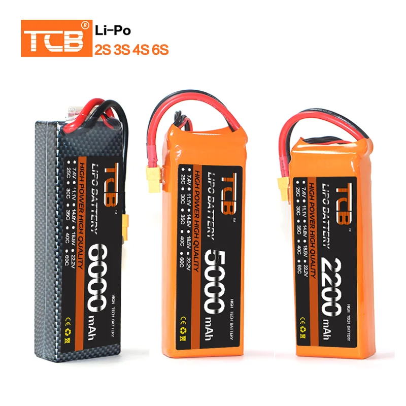 TCB-Lipo-Battery-2S-3S-4S-6S-50C-60C-1500-2200mah-2600mah-5000mah ...