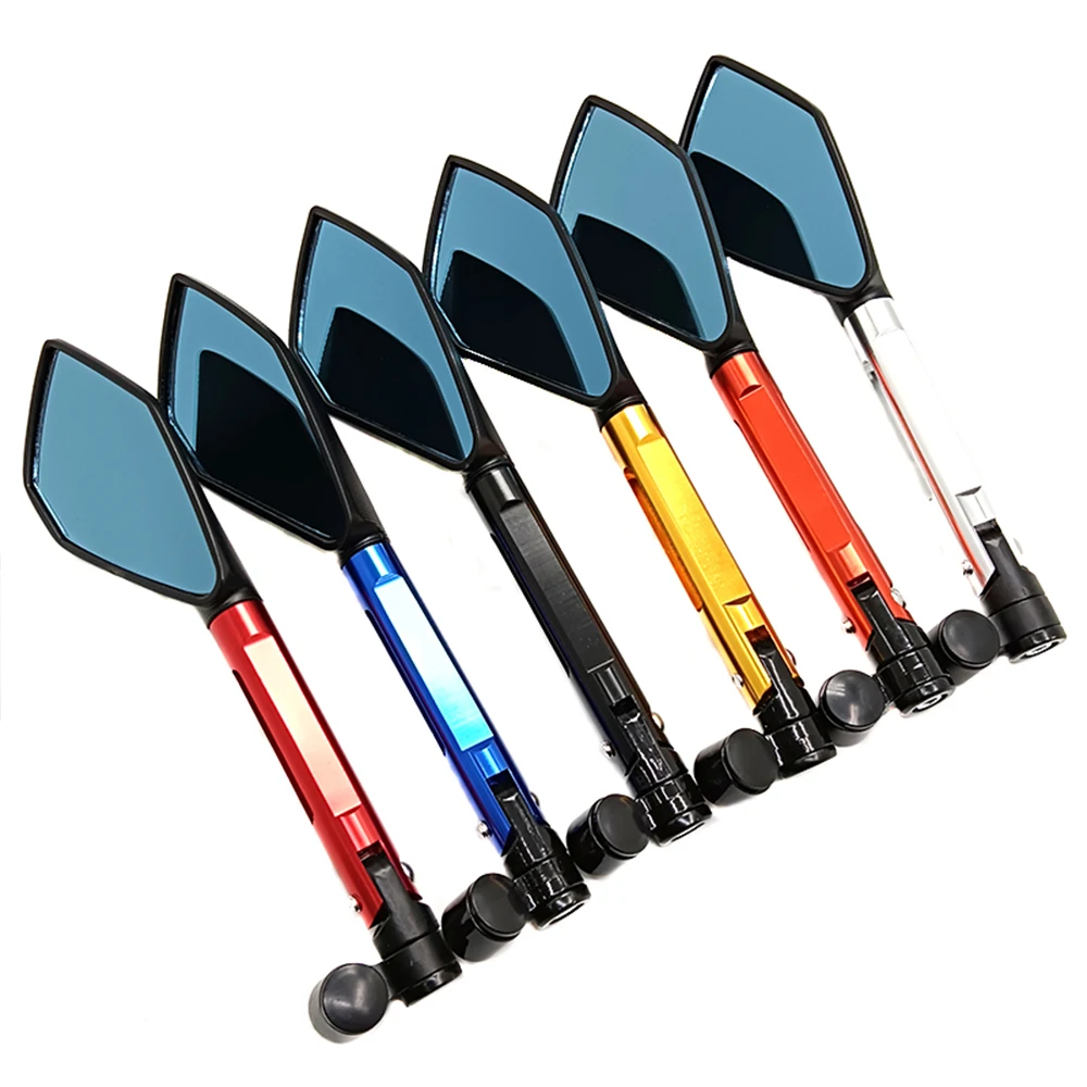 CNC-ALUMINUM-Custom-New-Motorcycle-Rearview-Side-Mirrors-8mm-10mm-For ...