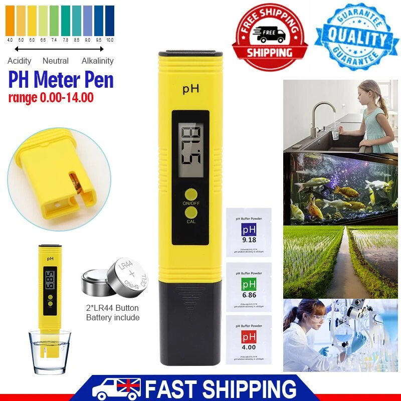 PH Meter 0.01 High Precision for Water Quality Tester with 0 14 ...
