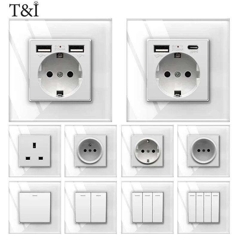 Wall-Plate-Outlet-EU-RU-Russian-Socket-and-Switch-Multi-Power-Outlet ...