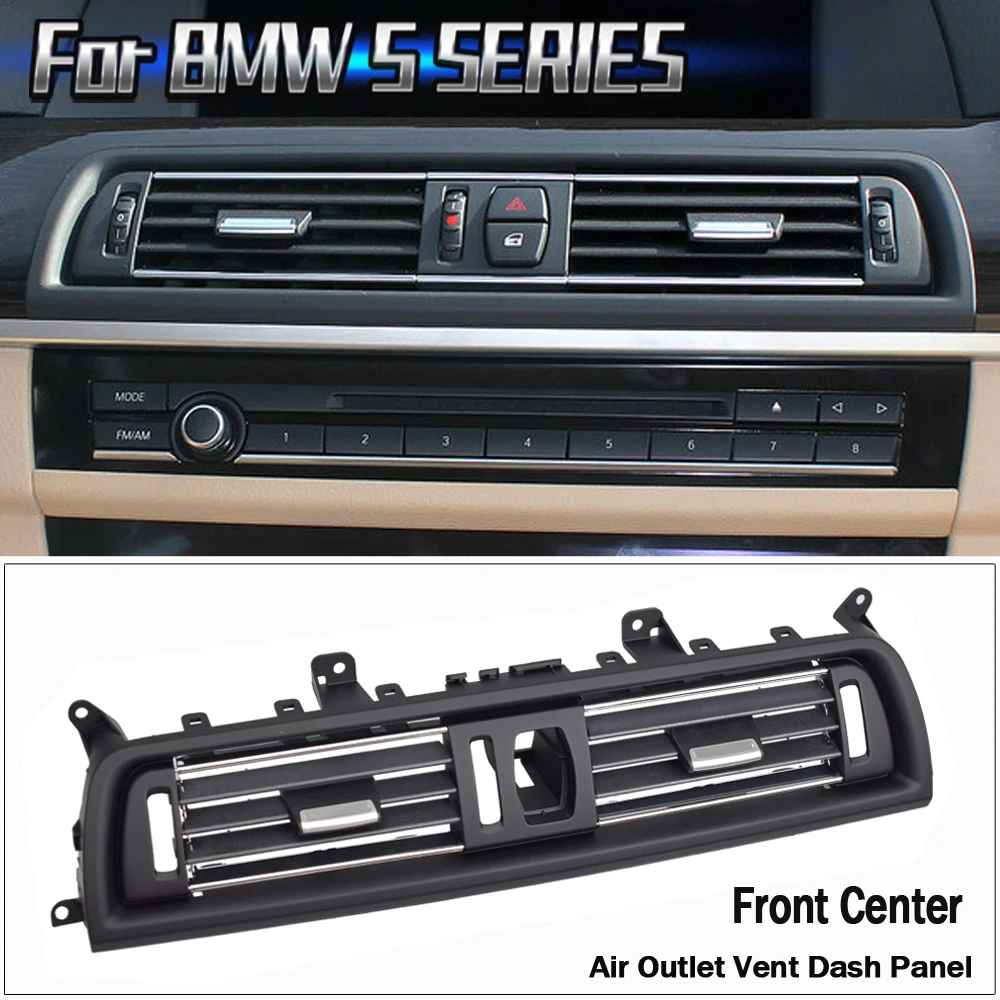 2 Styles Front Console Grill Dash AC Air Conditioner Vent For BMW F10 ...