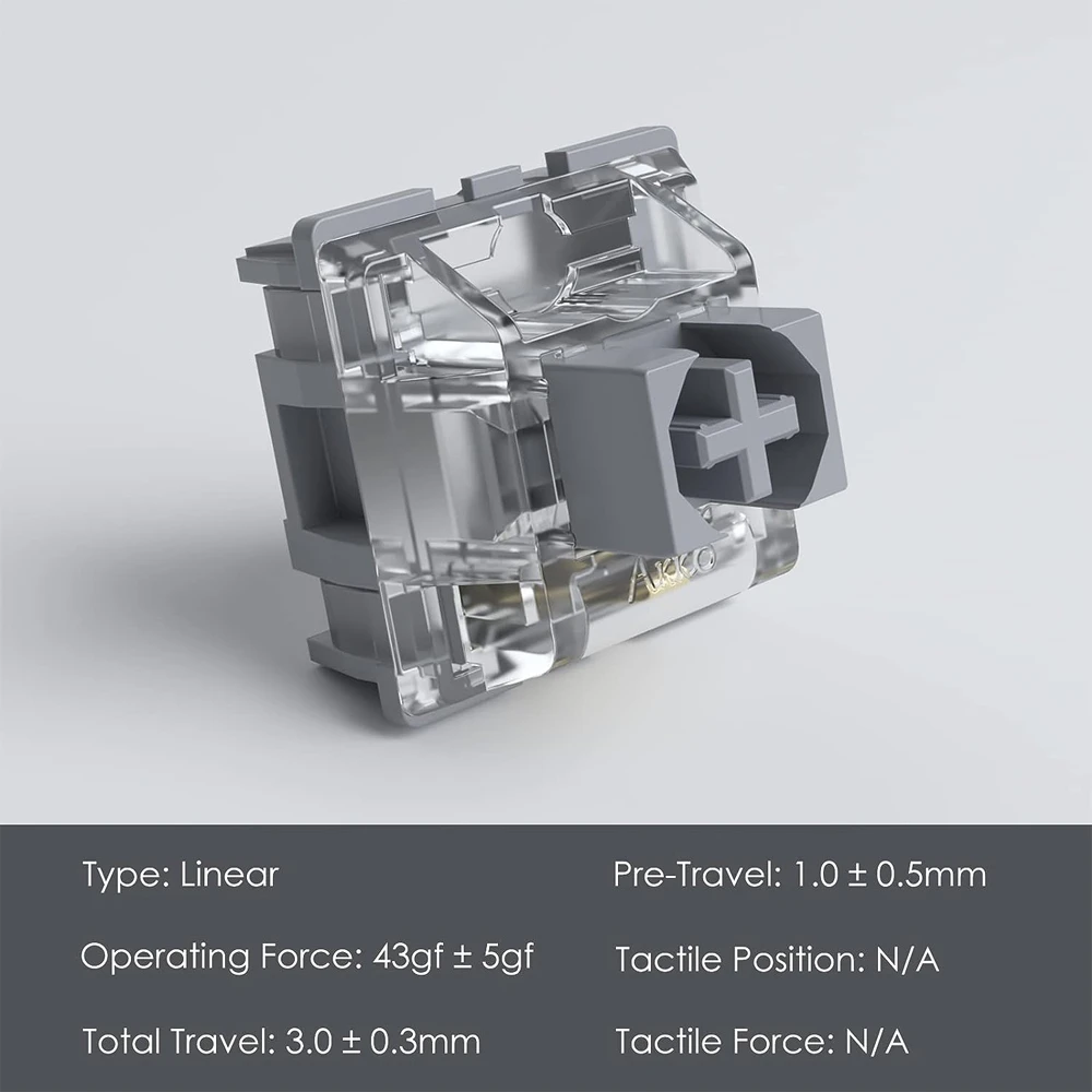 Cherry Key Switch|akko V3 Pro Silver Switches 40gf Linear 5-pin Mx ...