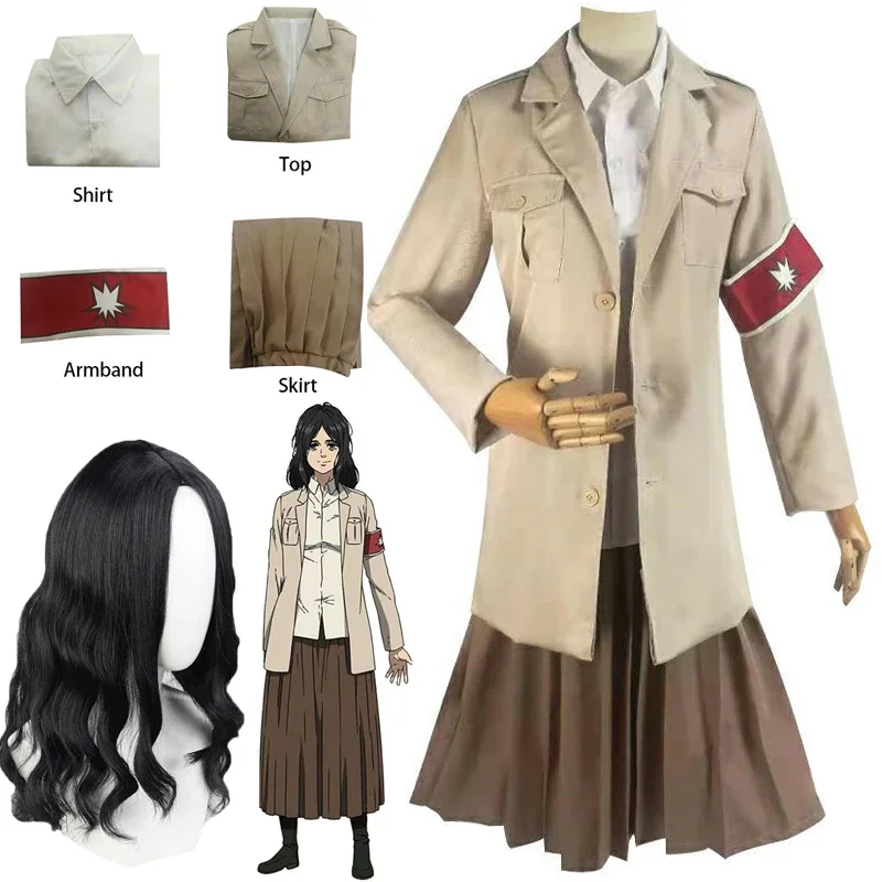 Attack-Shingeki-no-Kyojin-AOT-Pieck-Finger-Cosplay-CostumeLong-Black ...